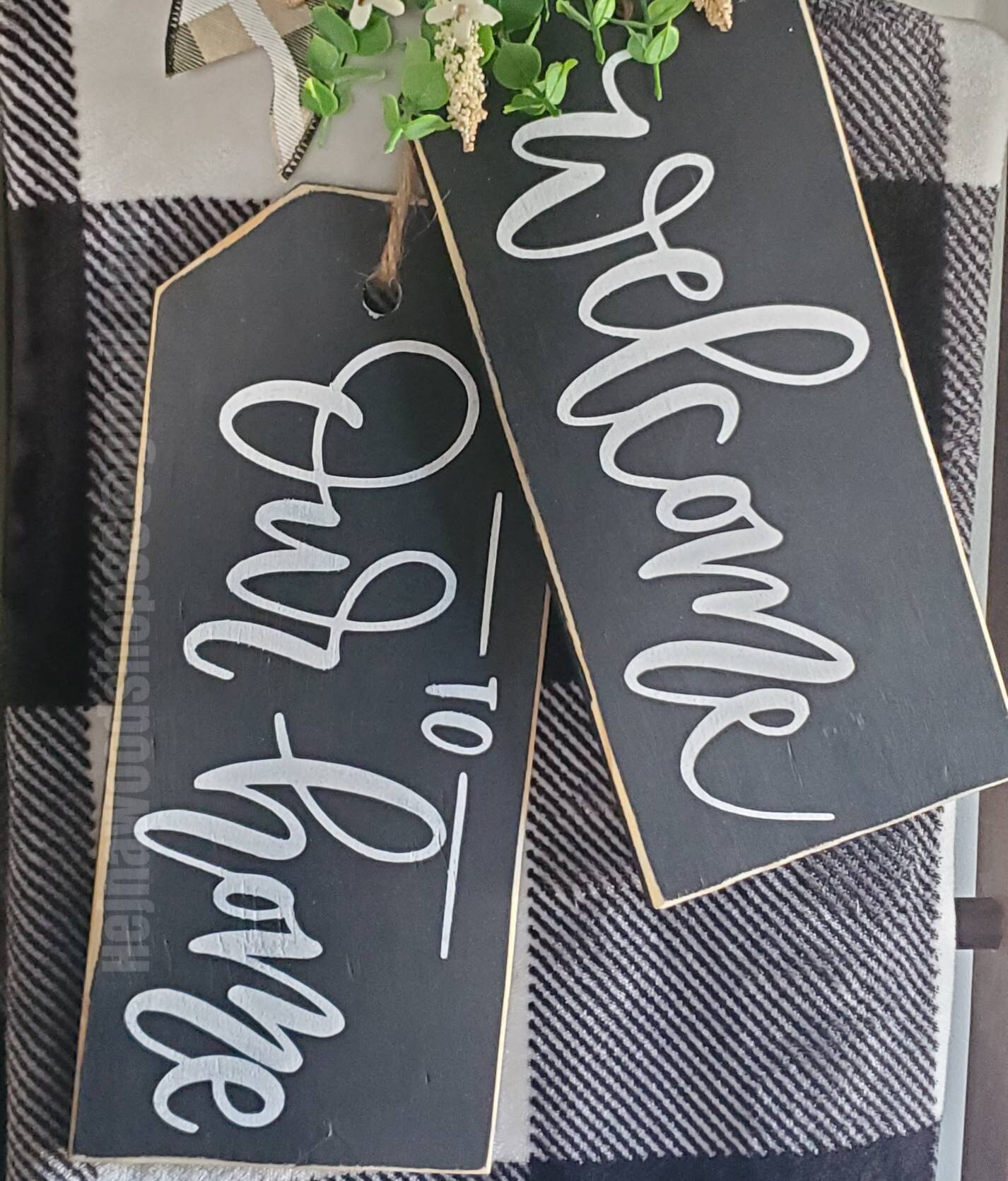 Welcome to Our Home Door Tags - Etsy