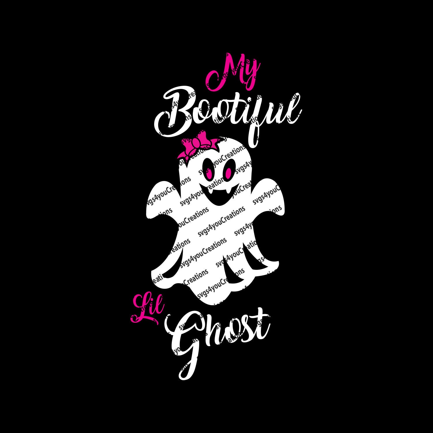 My Bootiful Lil Ghost - Girl SVG Digital File - Etsy