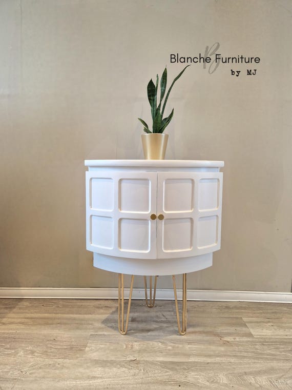 Curved corner sideboard store