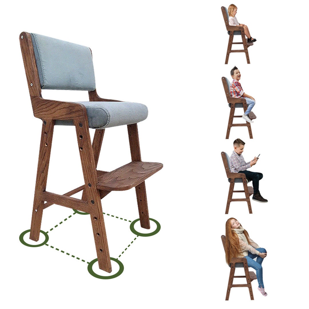 Children's Chair for Growth, Montessori Chair, Children's Chair, Wooden ...