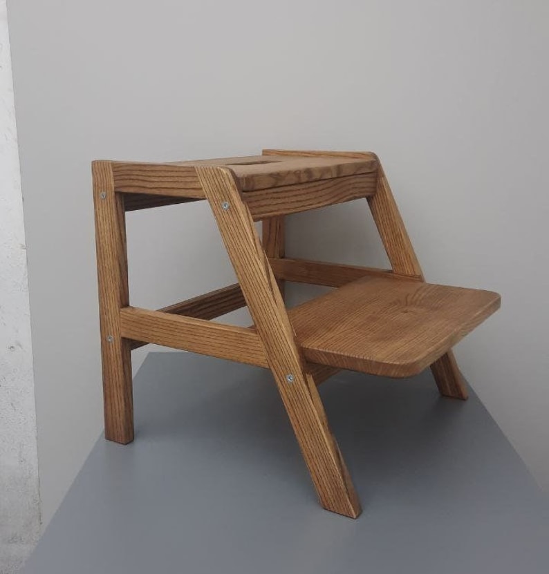 Step Stool, Stepladder, Wooden Stepladder, Stool, Wooden Ladder, Wooden ...