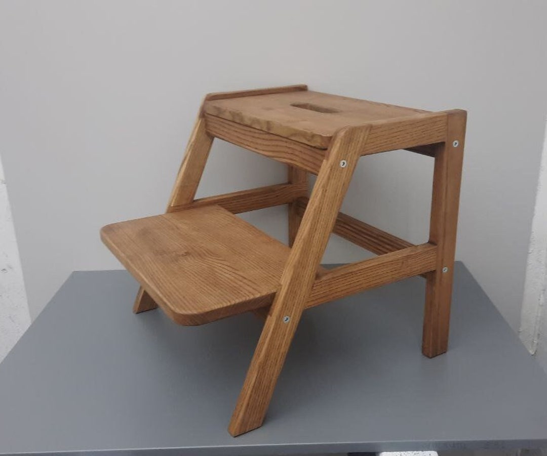 Step Stool, Stepladder, Wooden Stepladder, Stool, Wooden Ladder, Wooden ...
