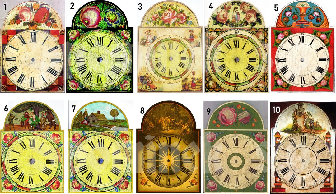 Black Forest Style Wall Clock Replica Wood Wall Clock With Black Hands ...