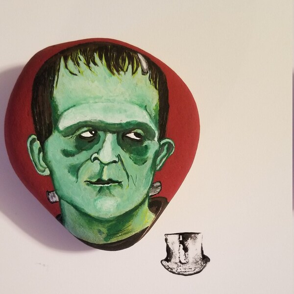 Frankenstein Rock Painting - Etsy