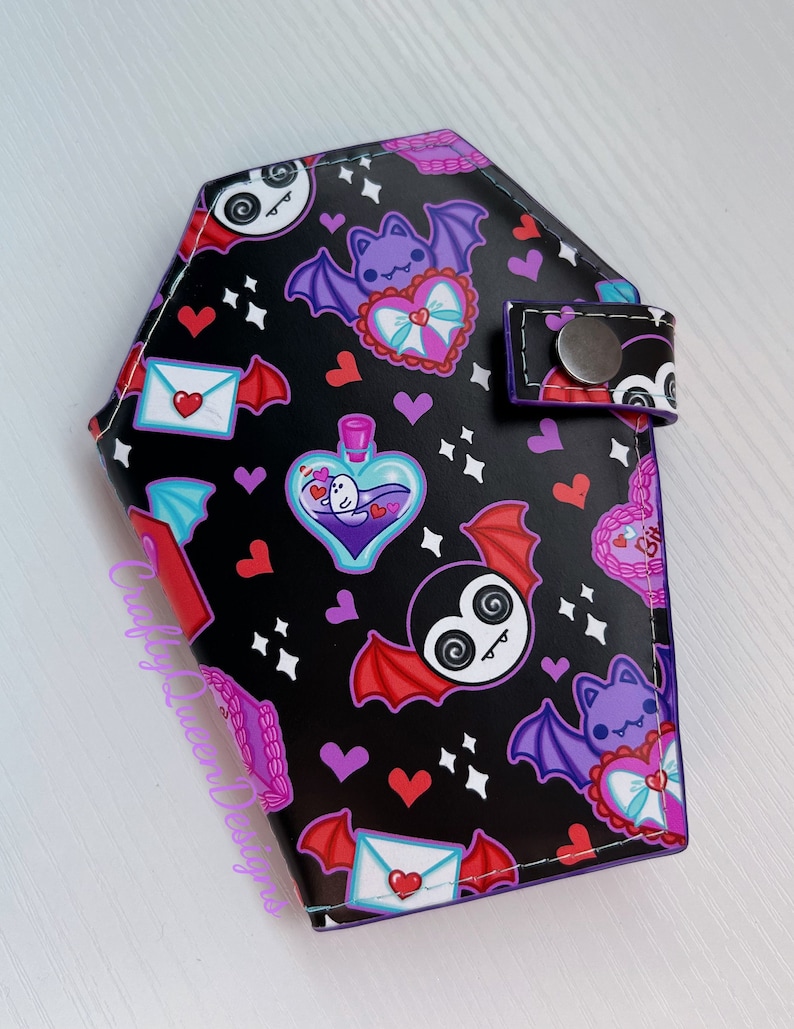 Pastel Goth Vampire Bats Small Bifold Coffin Wallet - Etsy