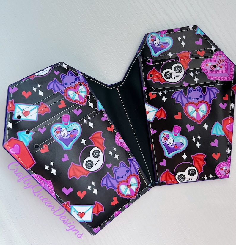 Pastel Goth Vampire Bats Small Bifold Coffin Wallet - Etsy