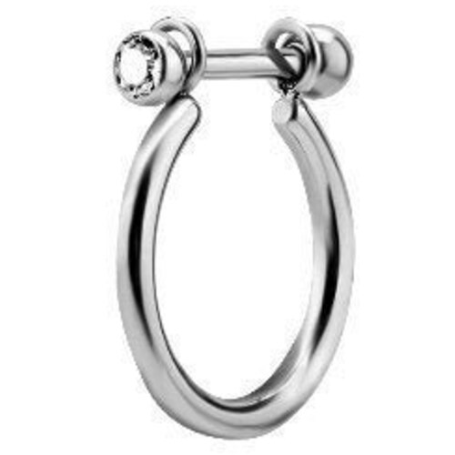 Titanium Conch Ring With One Side Swarovski Jewelled Cz Micro | Etsy