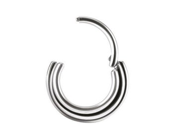 Beautiful Rose Gold Daith Jewelry, Helix Ring, Septum Clicker Set With ...