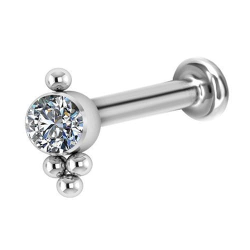 Titanium Internally Threaded Tragus Earring Helix Stud Snug - Etsy