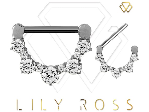 Swarovski nipple rings store