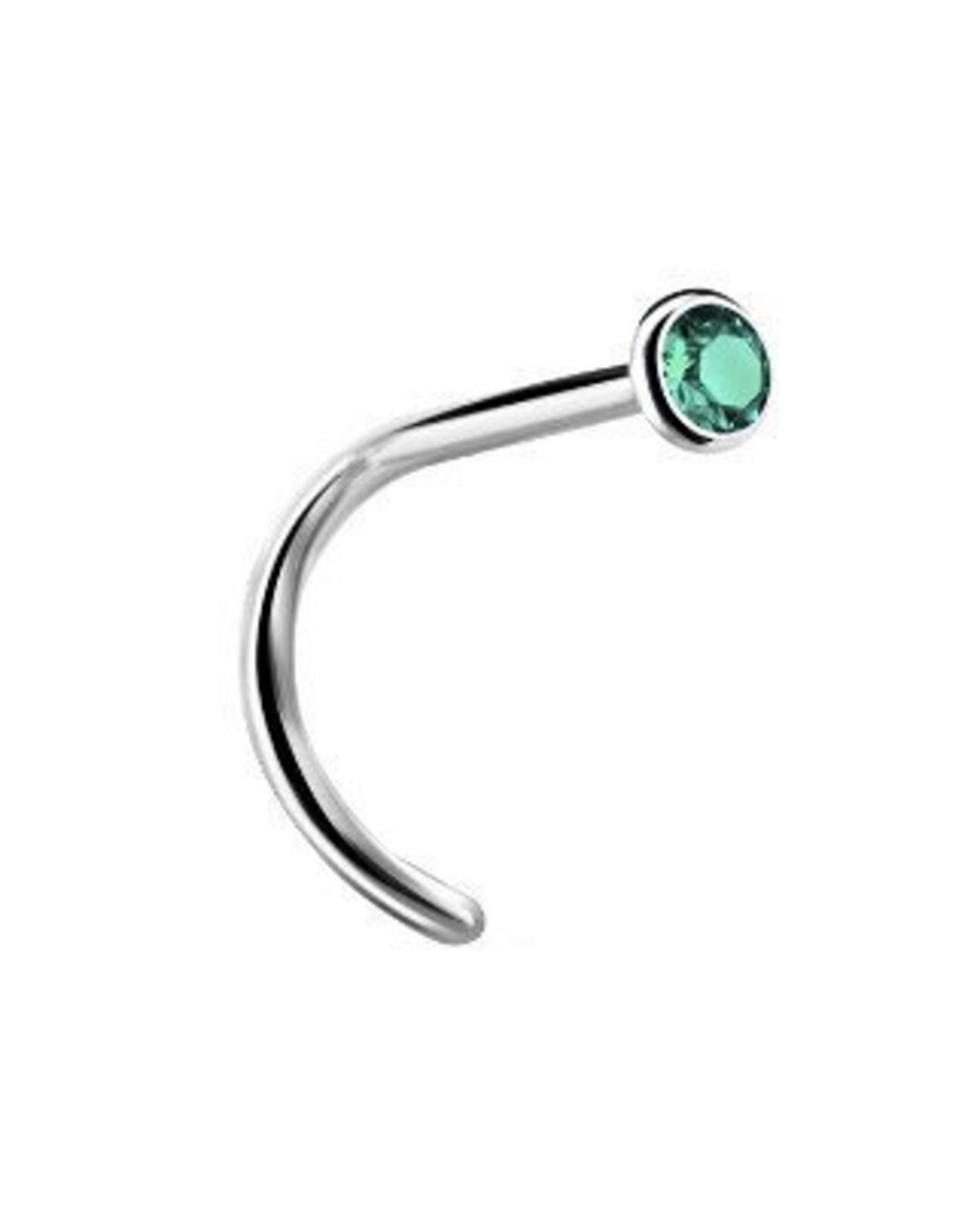 18g Internally Threaded Titanium Nose Ring,stud Set With Beautiful ...