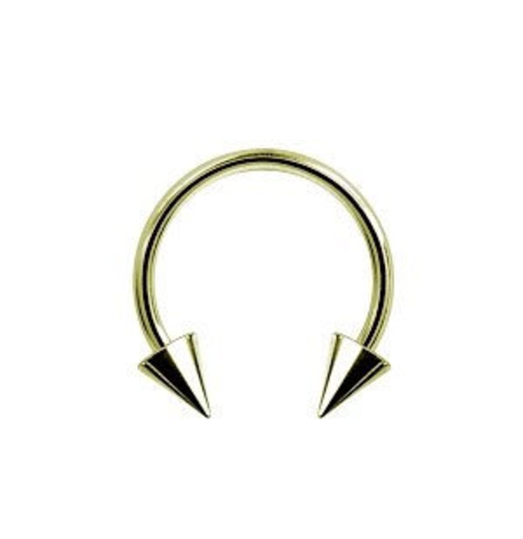 Beautiful 16g Gold Septum Ring/daith/tragus/cartilage/helix..10k Gold ...