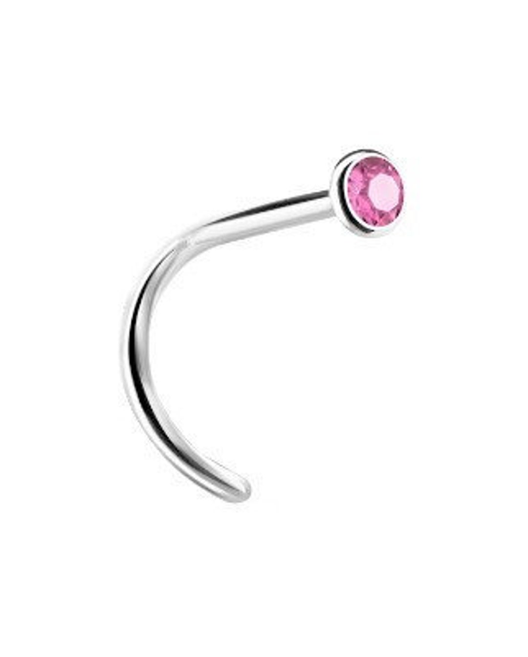 18g Internally Threaded Titanium Nose Ring,stud Set With Beautiful ...