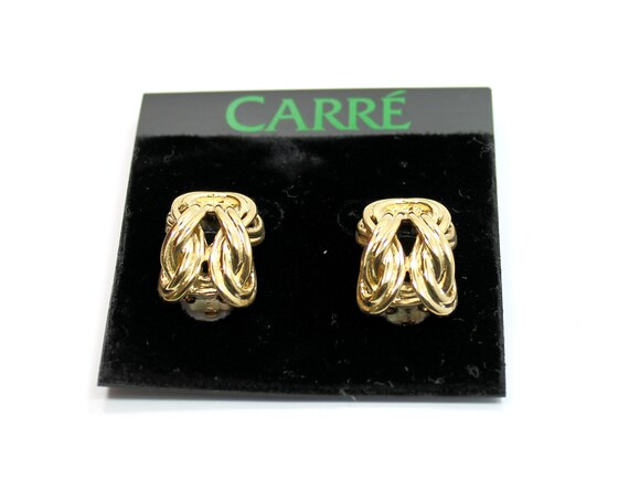 Eye Catching Intertwined Rope Design Gold Plated Cl… - Gem