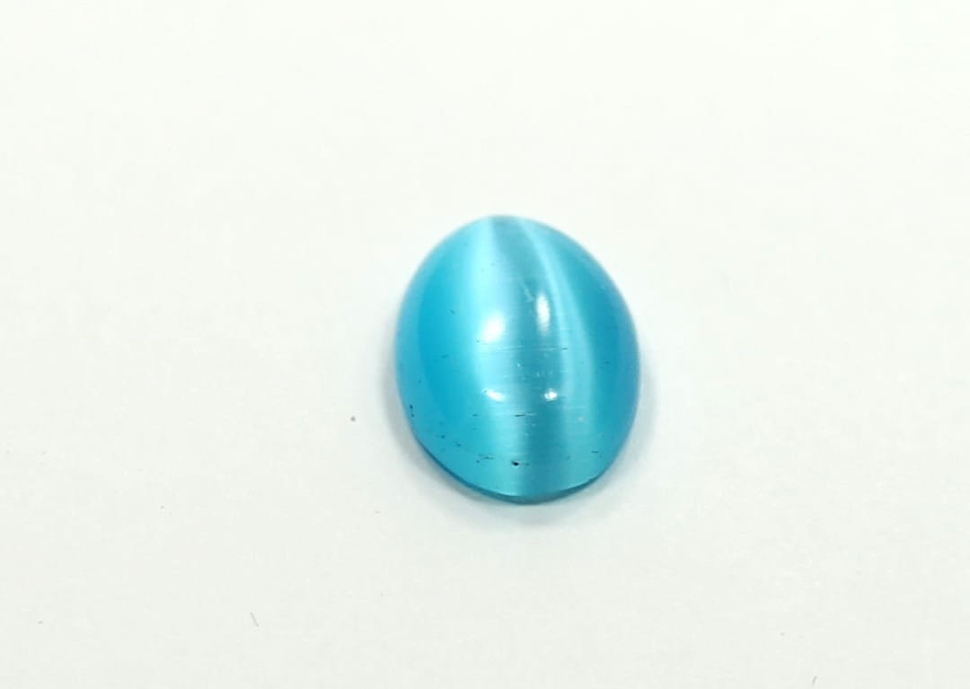 Beautiful Blue Chrysoberyl Cats Eye Cabochon 6.06 Carat - Etsy