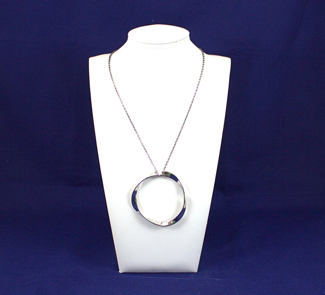 Stunningly Unique Circle Design ELLE Necklace and Pendant in Sterling ...
