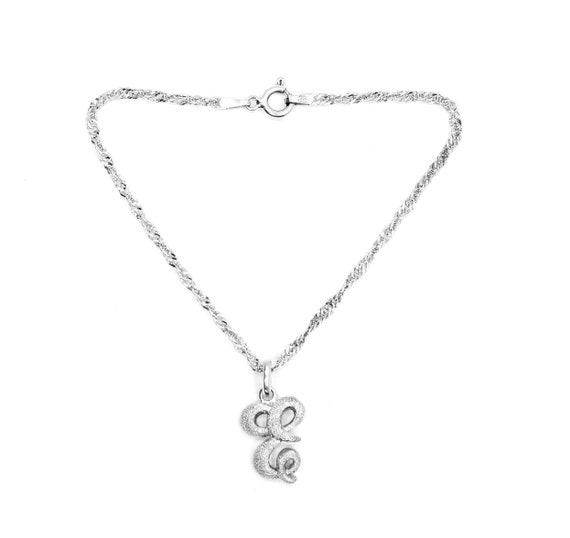 Eye Catching Scroll Letter e Design Sterling | Etsy