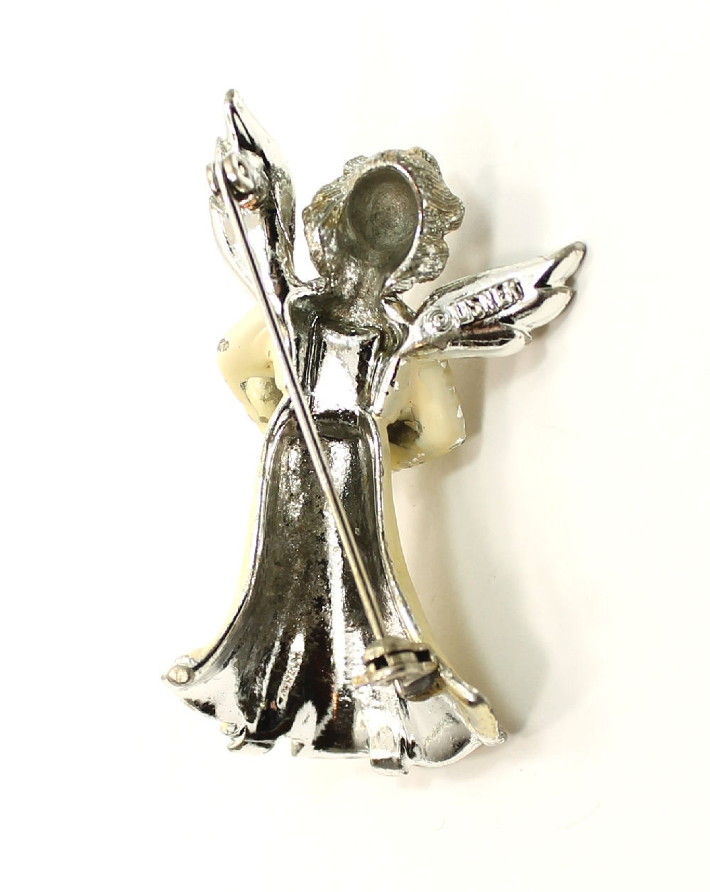 Beautiful Yellow Crystal & Cream Enamel Angel With Flute - Etsy Canada