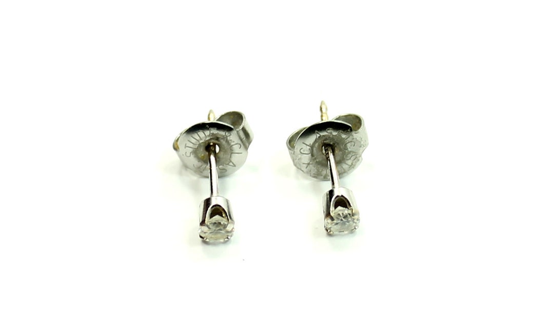 Eye Catching STUDEX CLASSIC Sterling Silver Stud Earrings - Etsy Canada