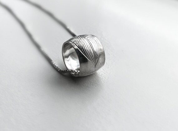 Silver First Nations FEATHER Bead Hand Carved First - Etsy