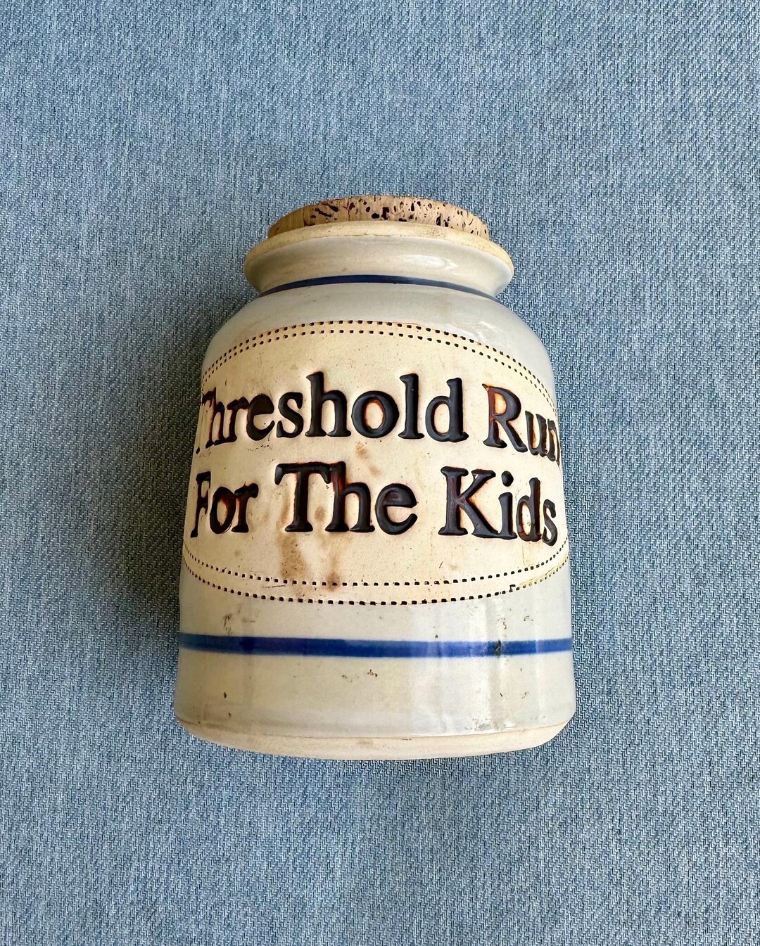 Stash Jar/ Word Jar- Threshold Run for the Kids” - Etsy