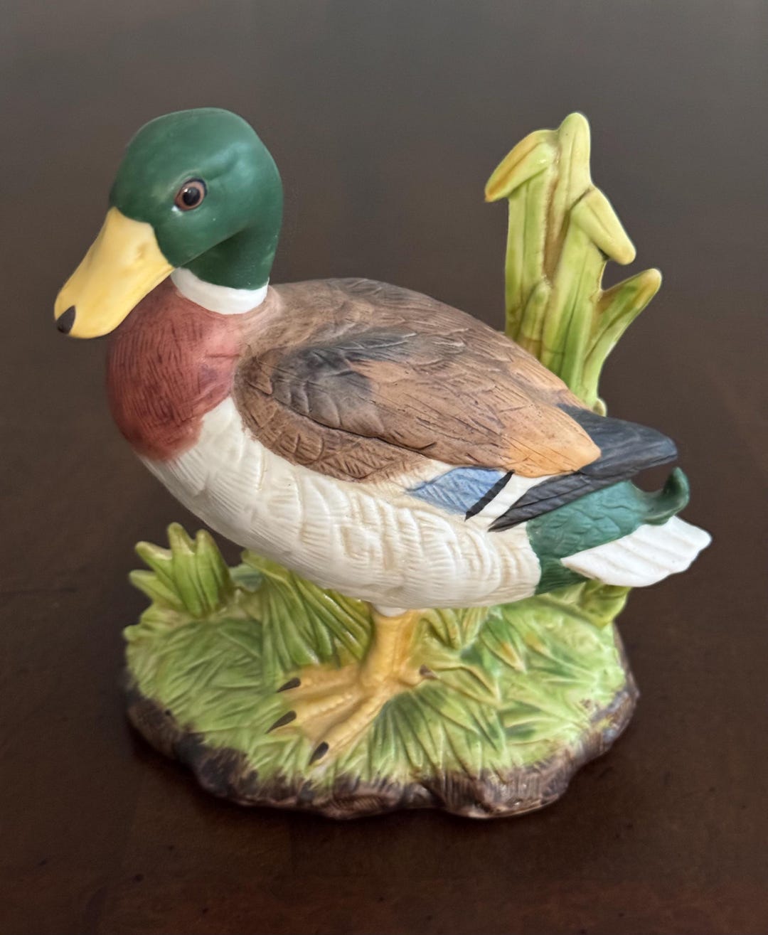 Homco- Porcelain Mallard Duck Figurine - Etsy