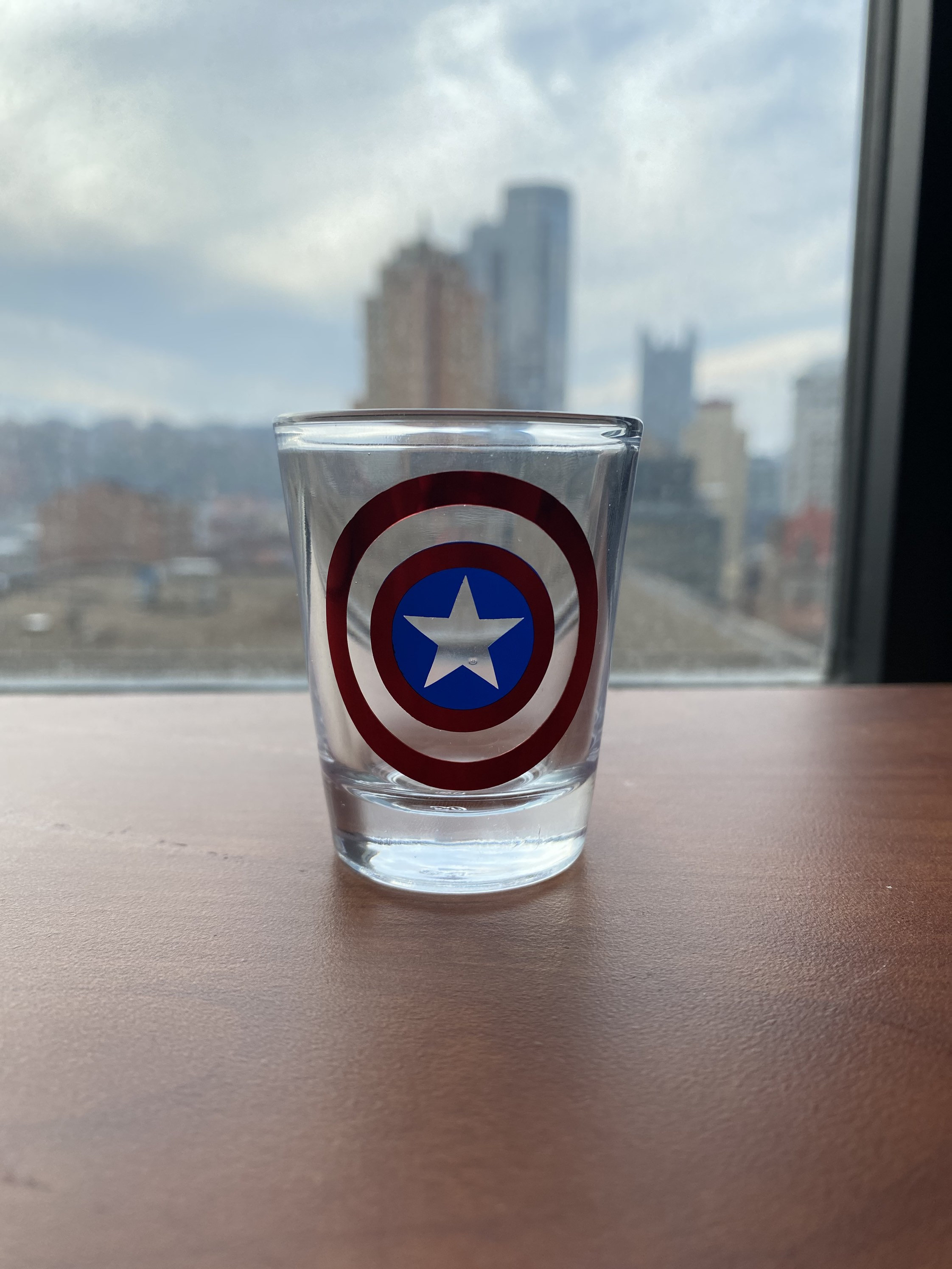 Captain America Shot Glass - Etsy