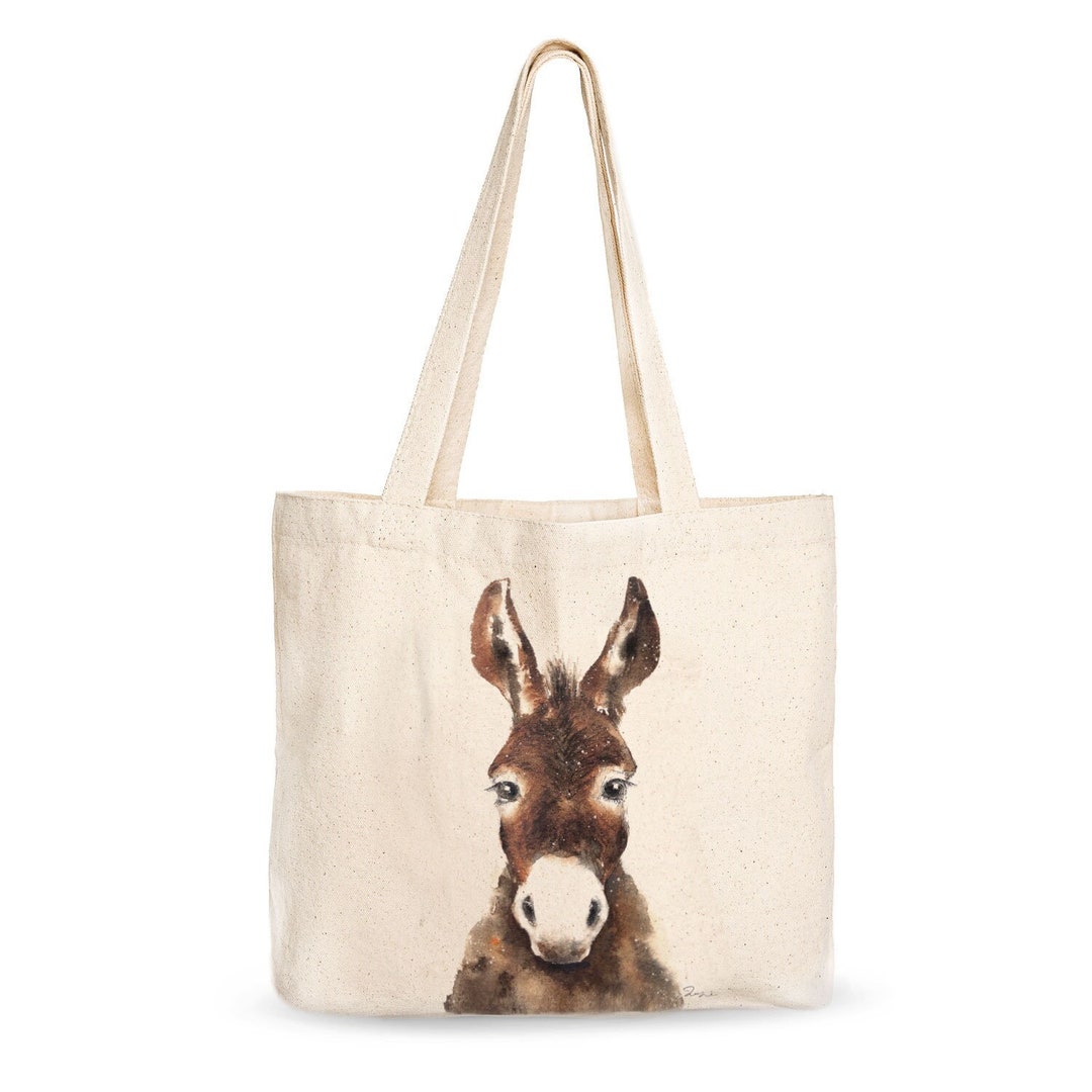 Donkey Canvas Tote Bag Heavy Duty Gusseted, Handmade From 12-ounce 100% ...