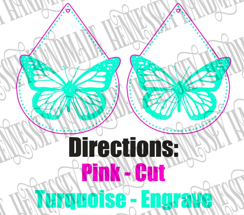 Butterfly Earrings, SVG Laser Cut File , Glowforge, Omtech Polar, Xtool, Aura, Digital, Boho ...