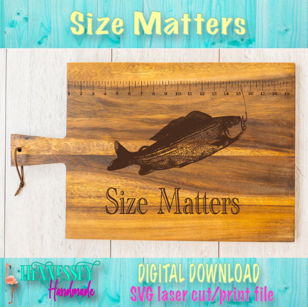Size Matters, SVG Laser Cut File , Glowforge, Polar, Xtool, Aura ...