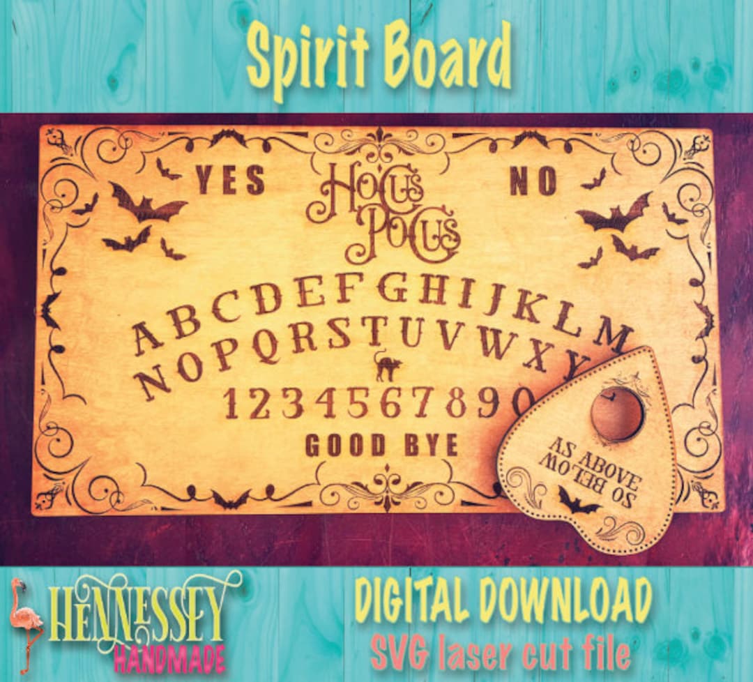Hocus Pocus Spirit Board SVG File, Instant Download, Planchette, Laser ...