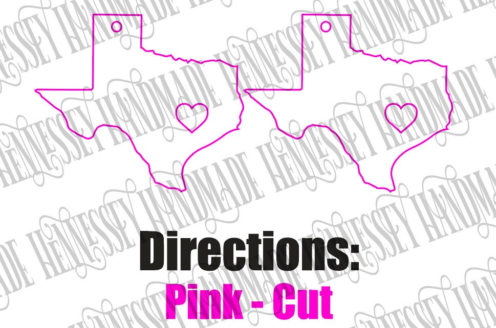 Heart of Texas, SVG Laser Cut File , Glowforge, Omtech Polar, Xtool ...