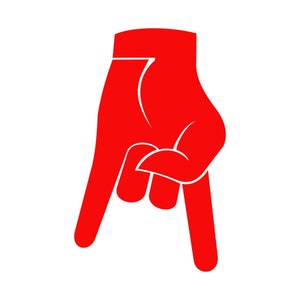 Mano Cornuto, Italian Horned Hand, Lucky Charm Sticker - Etsy