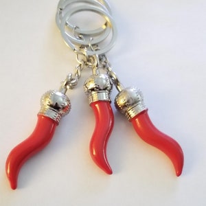 Cornicello, Red Italian Horn, Made in Italy, Pendant Style Keychain ...