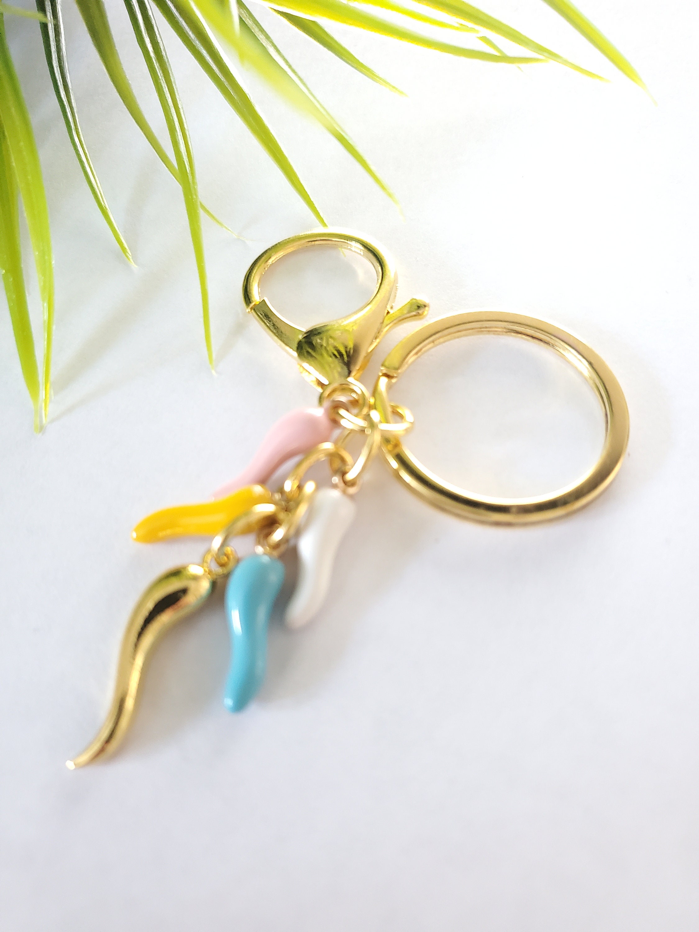 Cornicello Italian Lucky Horn Classic Keychain - Etsy