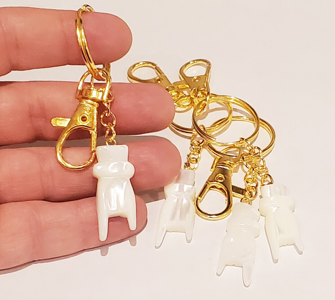Mano Cornuto, Italian Horned Hand Shell Charm Keychain - Etsy