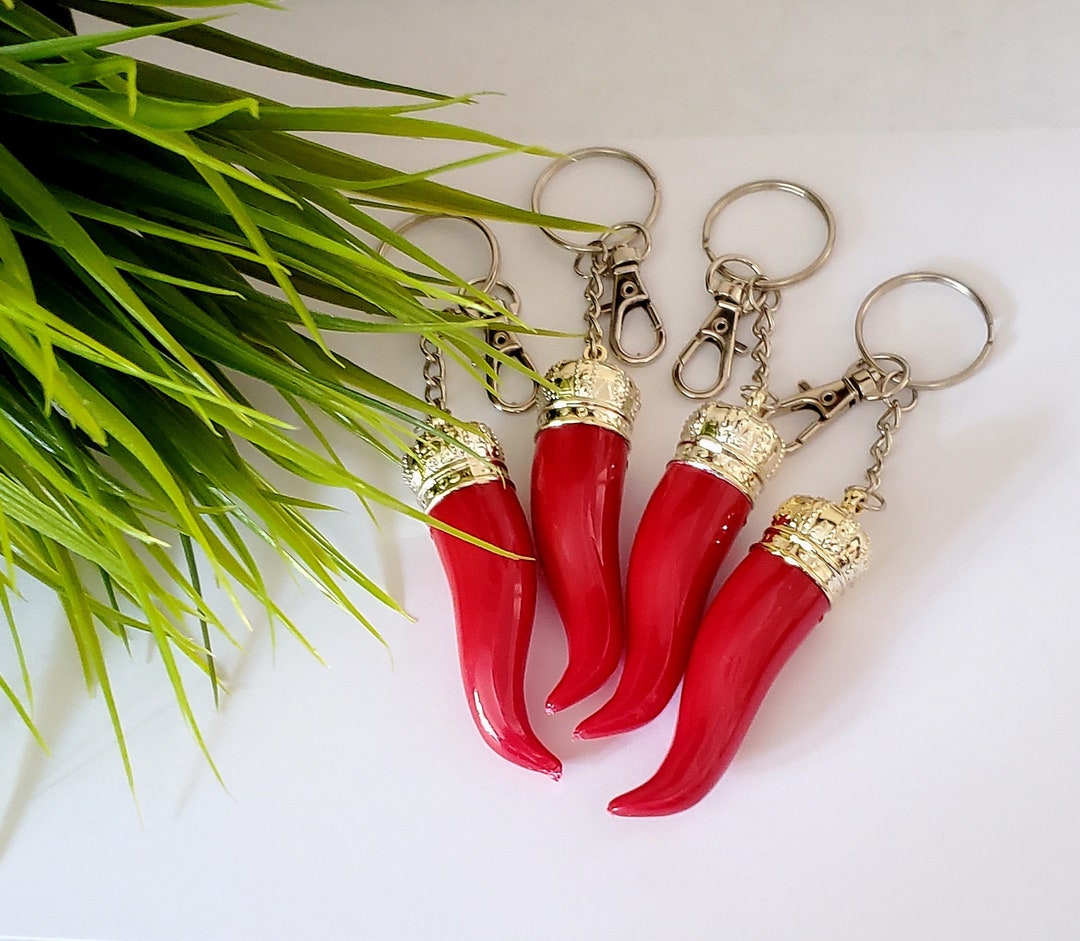 Cornicello, Lucky Italian Horn Keychain - Etsy