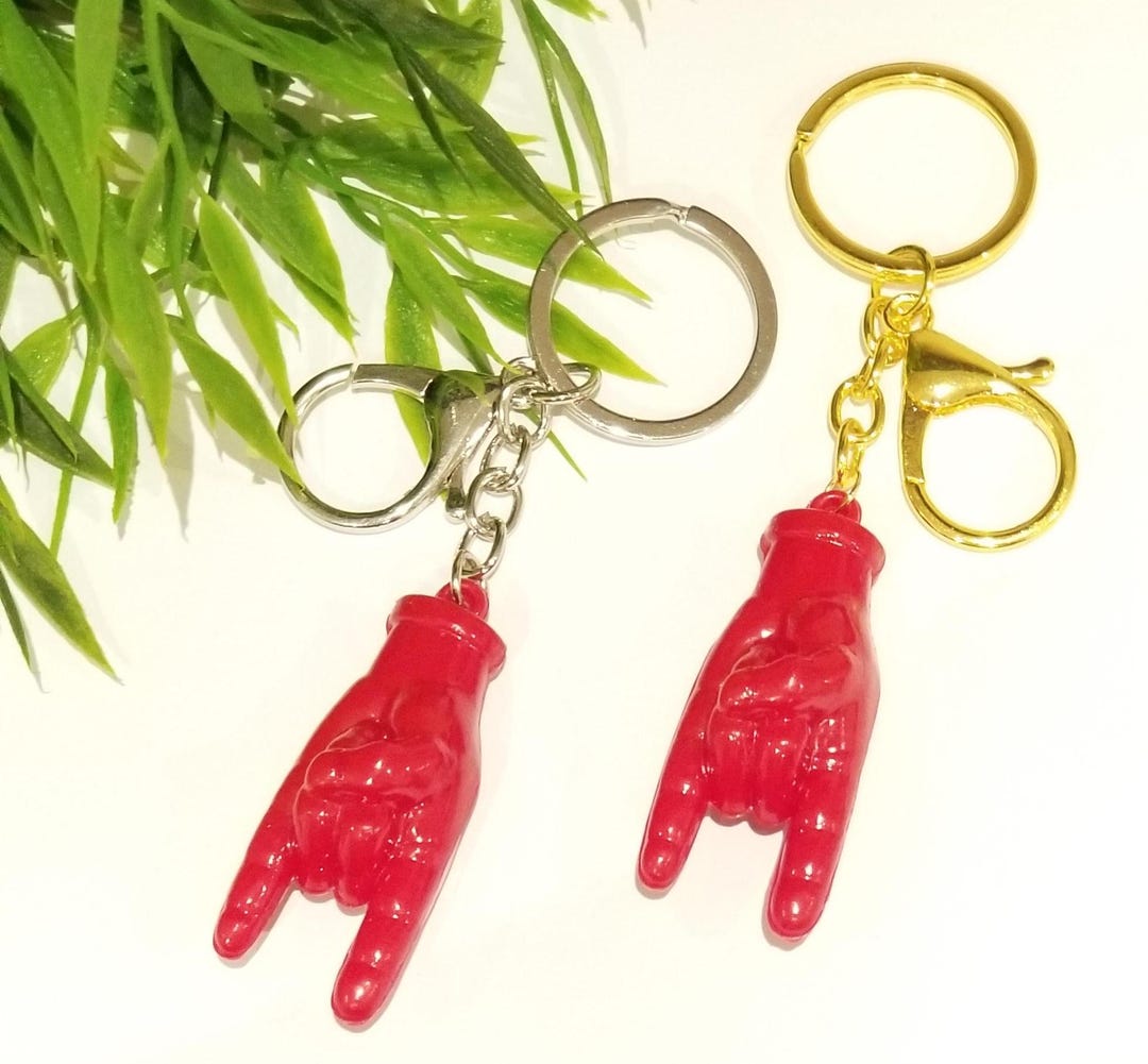 Mano Cornuto, Italian Horned Hand Lucky Charm, Keychain/bag Charm - Etsy