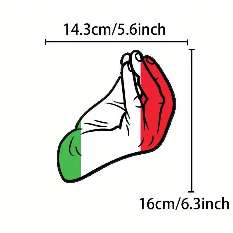 Italian Hand Gesture Car, Laptop, Bumper Sticker - Etsy