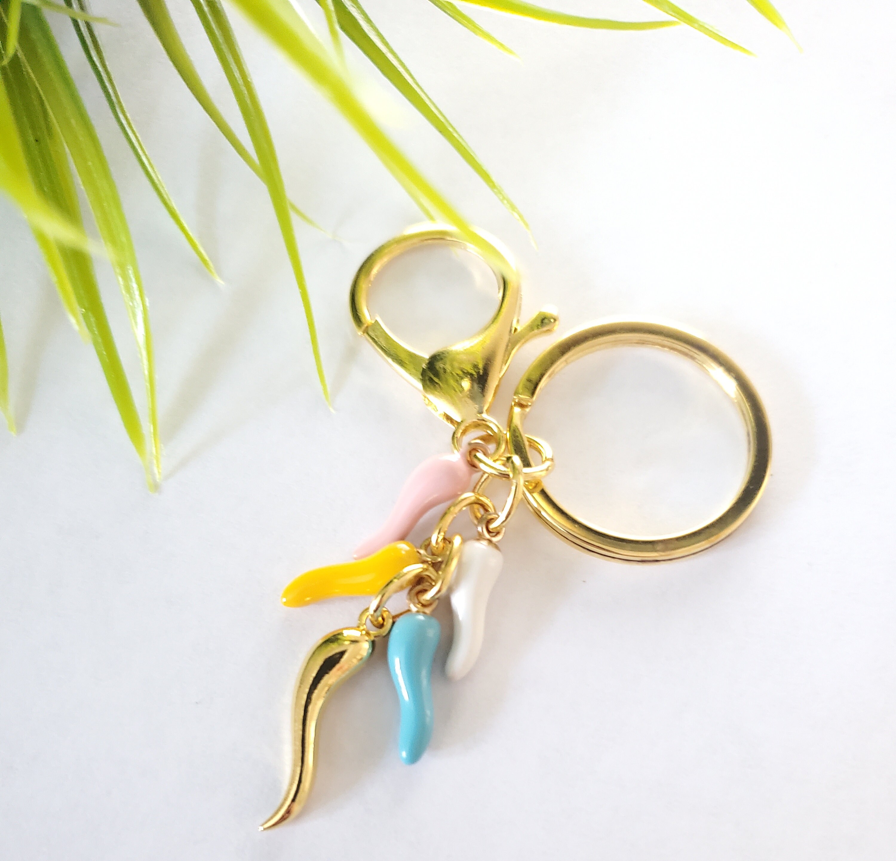Cornicello Italian Lucky Horn Classic Keychain - Etsy