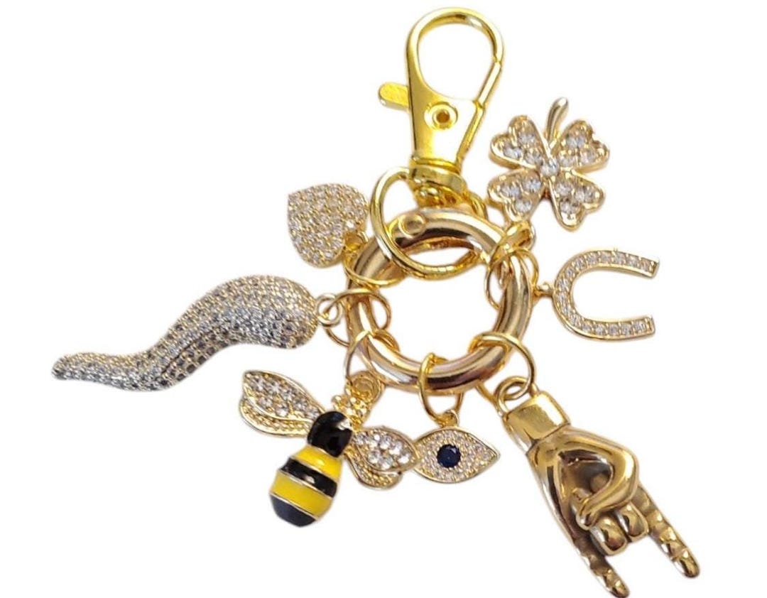 The Seven Symbols of Luck, Love and Protection Keychain/handbag - Etsy