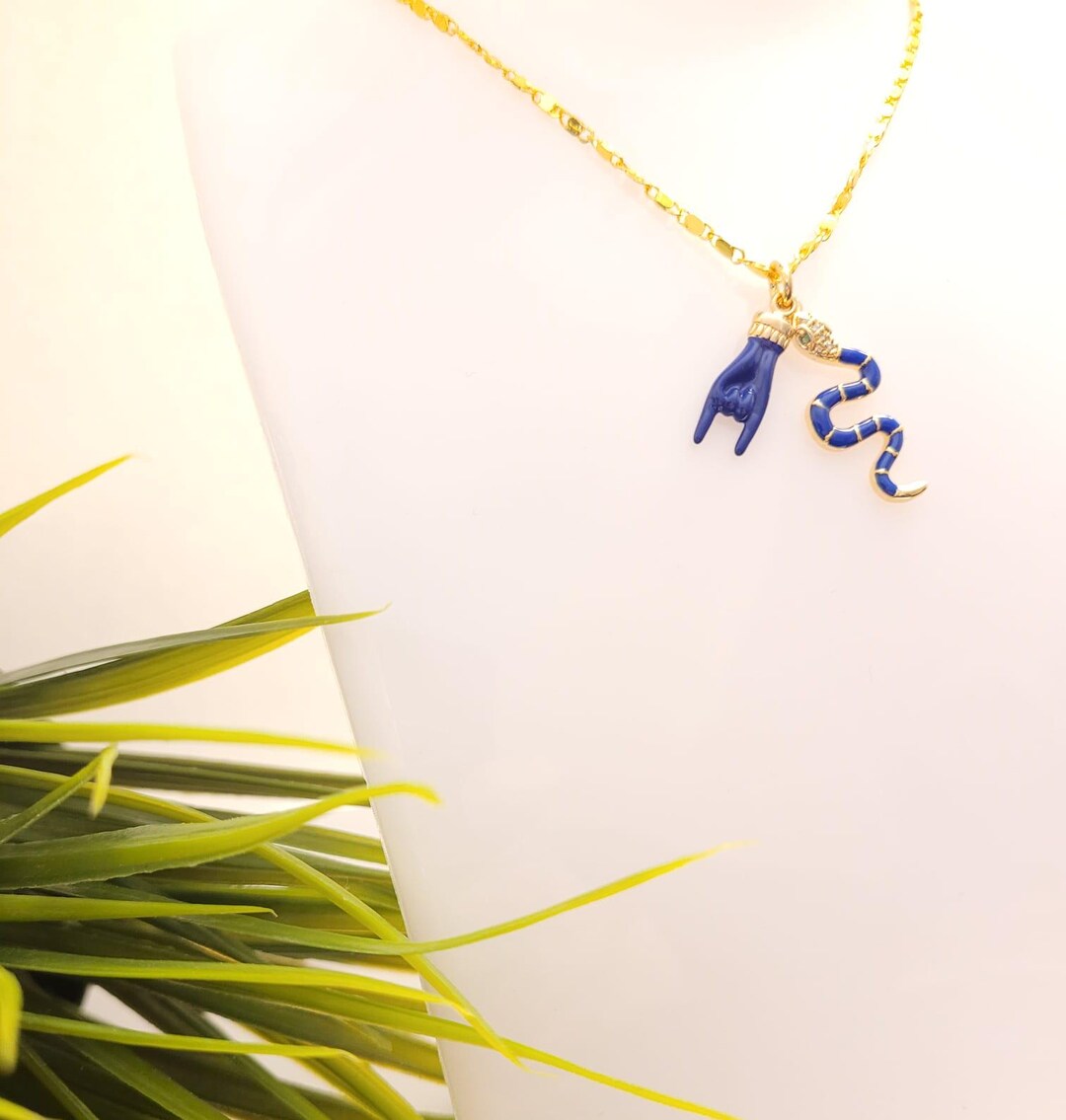 Mano Cornuto, Blue Lucky Italian Horned Hand, Good Luck Charm, With ...