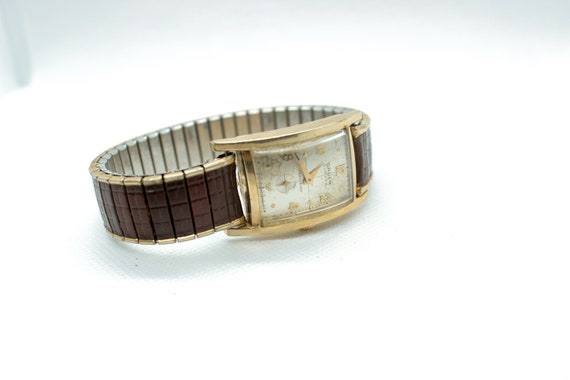 Gruen Curvex Precision 10k GF Vintage Men's Watch - g… - Gem