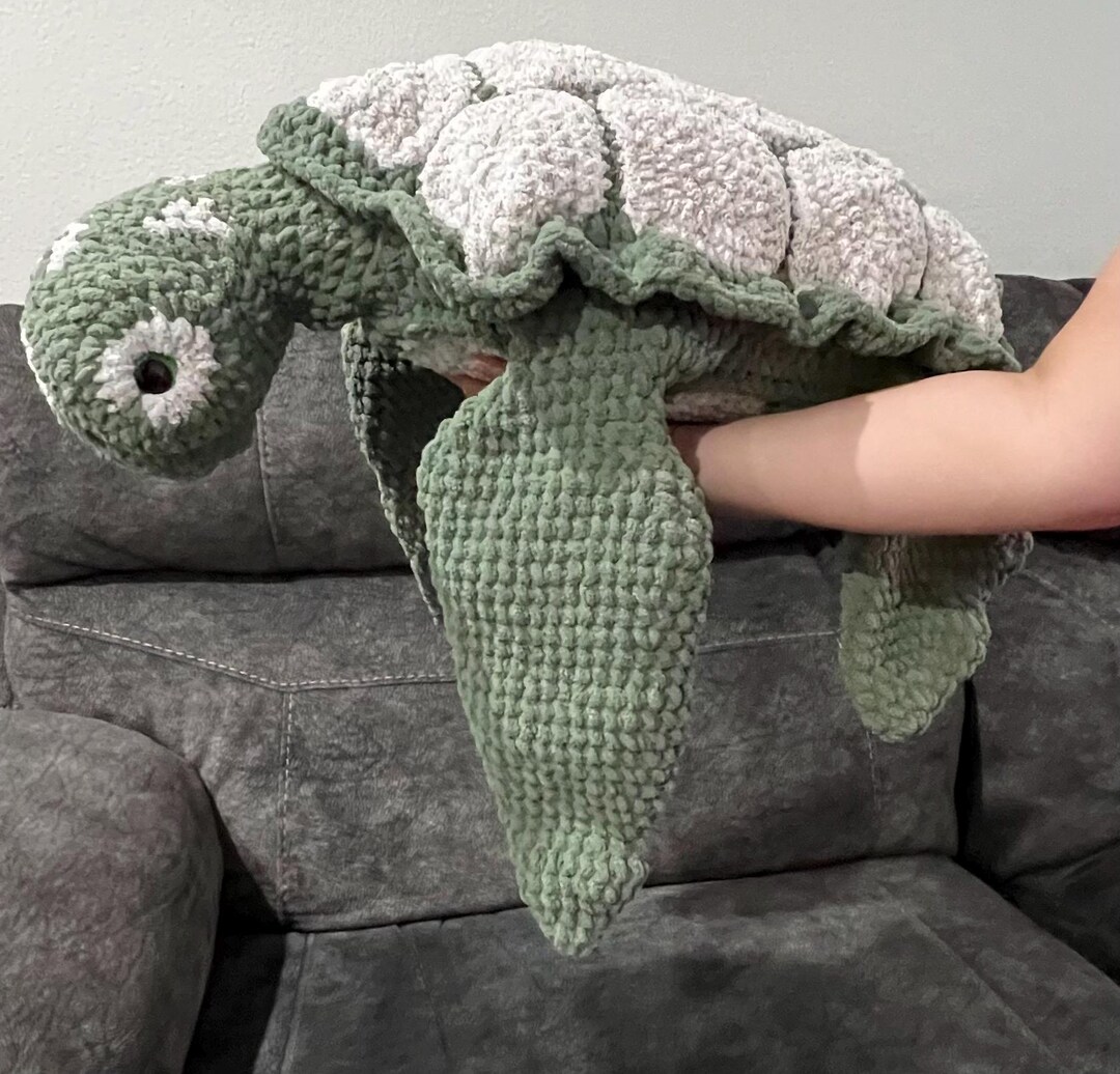 Large “salish” the Sea Turtle Handmade Crochet (READY TO SHIP) - Etsy