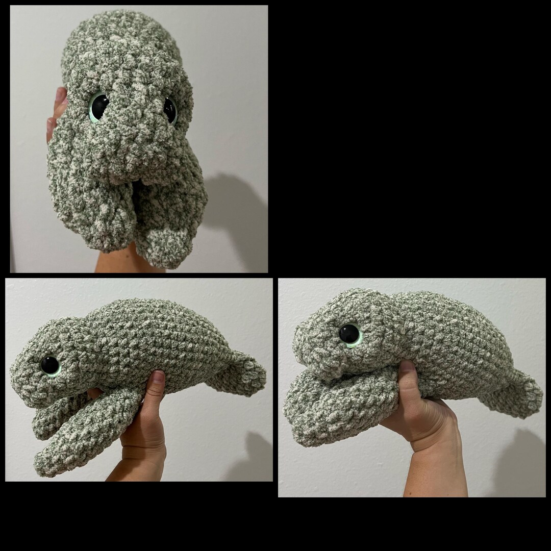 Handmade Small Manatee "milo" Crochet Plushie - Etsy