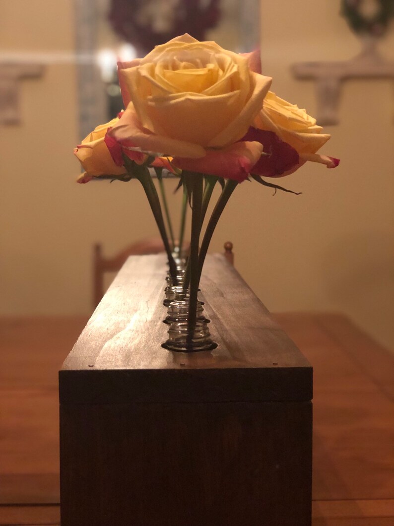 Wooden Flower Centerpiece | Etsy