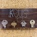 Wooden Key Holder - Etsy