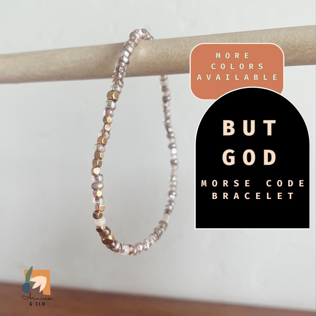 Christian but God Morse Code Bracelet Dainty Handmade Bracelet Catholic ...