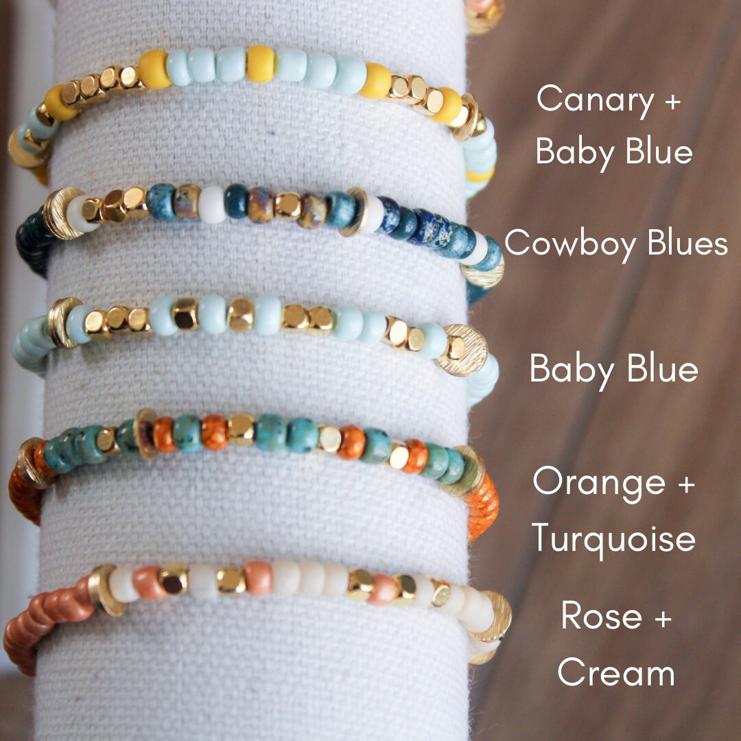 F Cancer Morse Code Bracelet. Hidden Message Bracelet. Bead and Gold ...