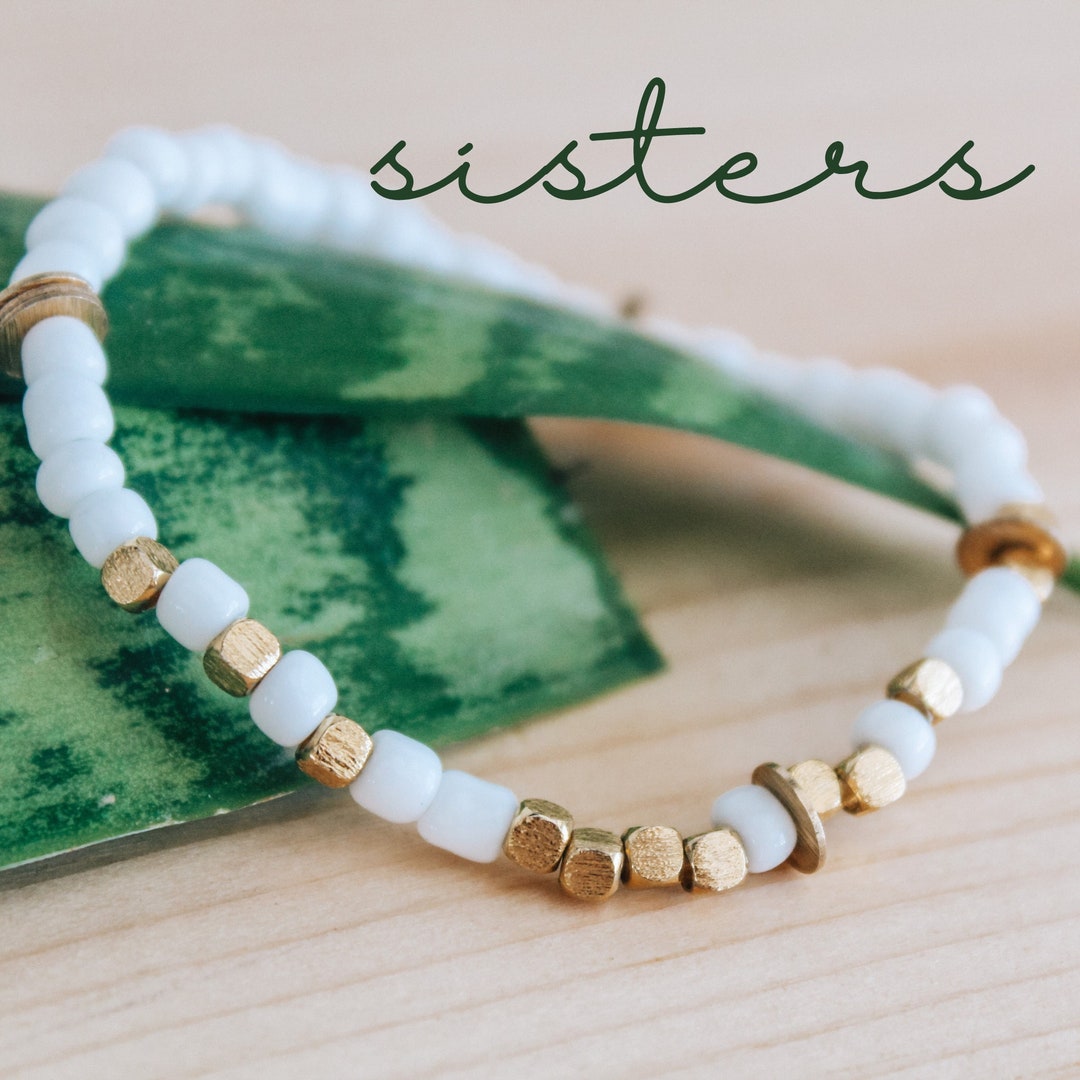 Sisters Morse Code Bracelet. Birthday Gift for Her. Hidden Message ...